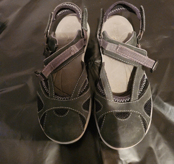 Merrell | Shoes | Merrell Black And Gray Sandals | Poshmark